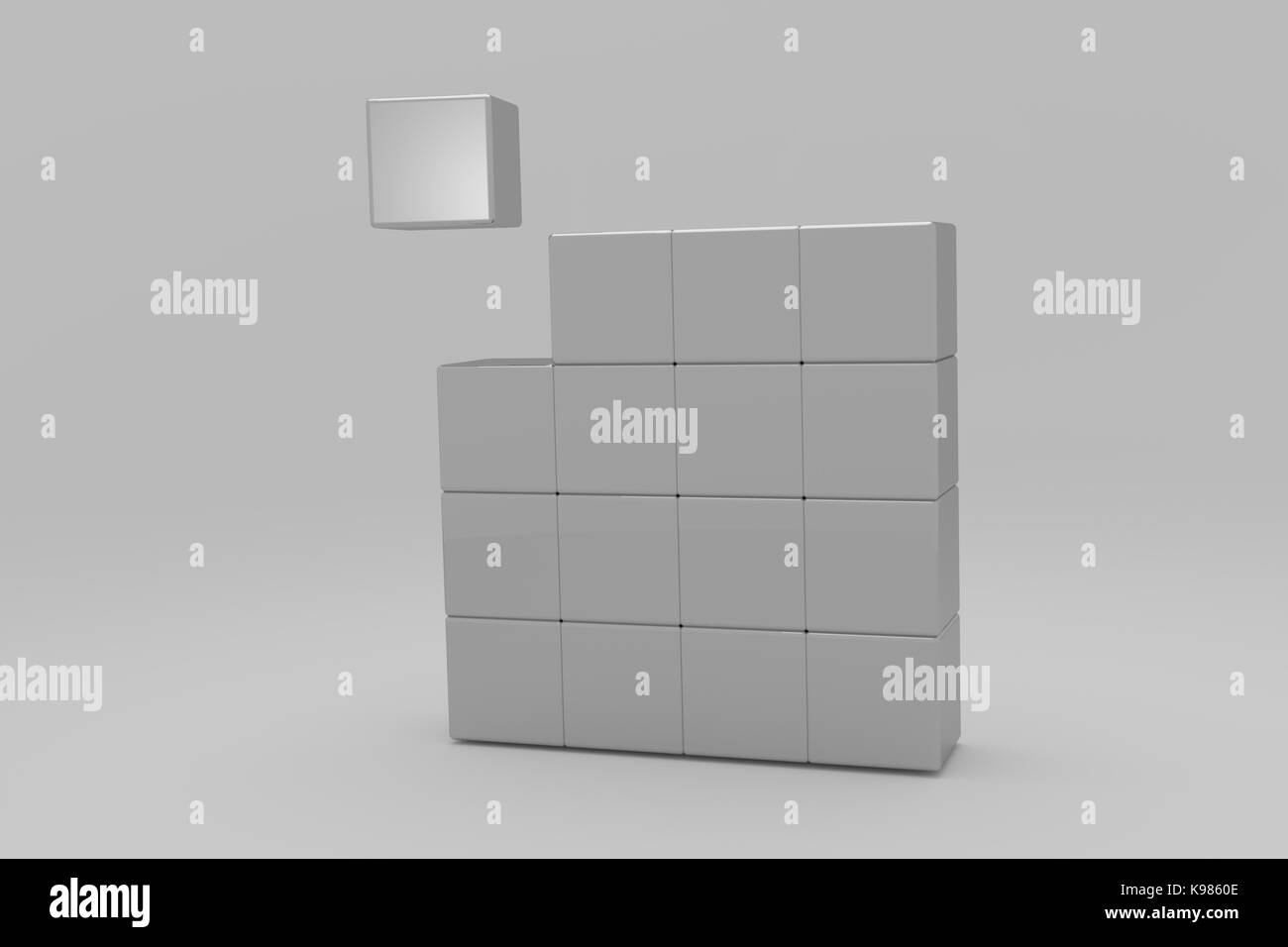 3d rendering of abstract cubes background Stock Photo - Alamy