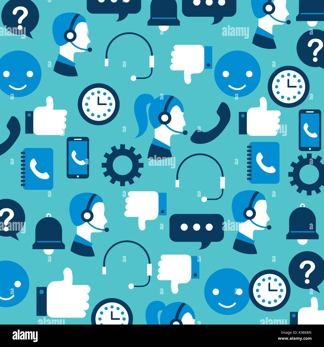 collection icons customer service instrument element Stock Vector Image ...