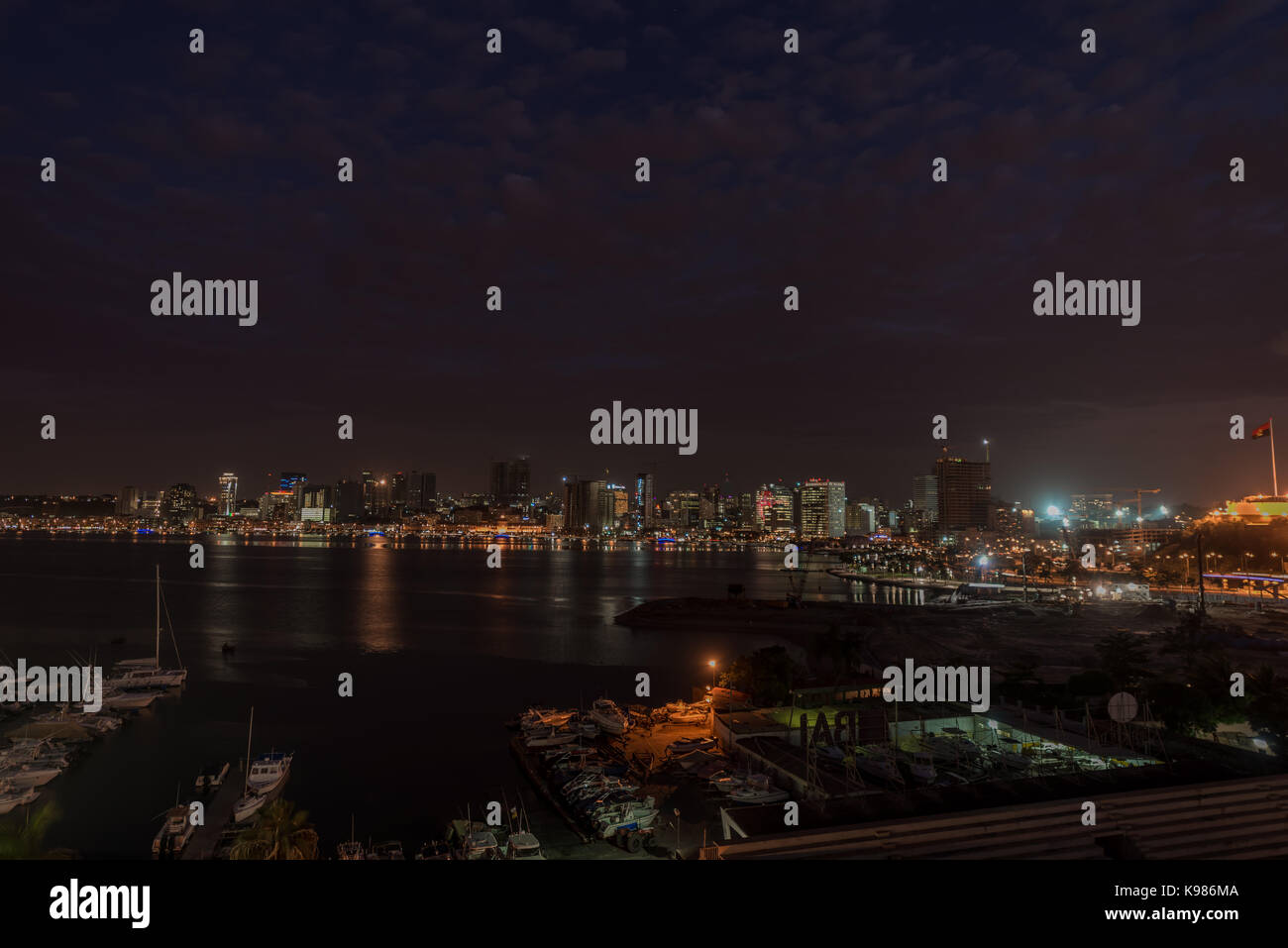 Luanda by Night Stock Photo - Alamy