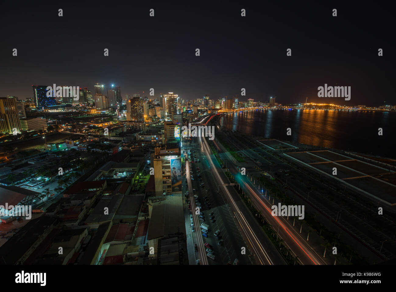 Luanda by Night Stock Photo - Alamy
