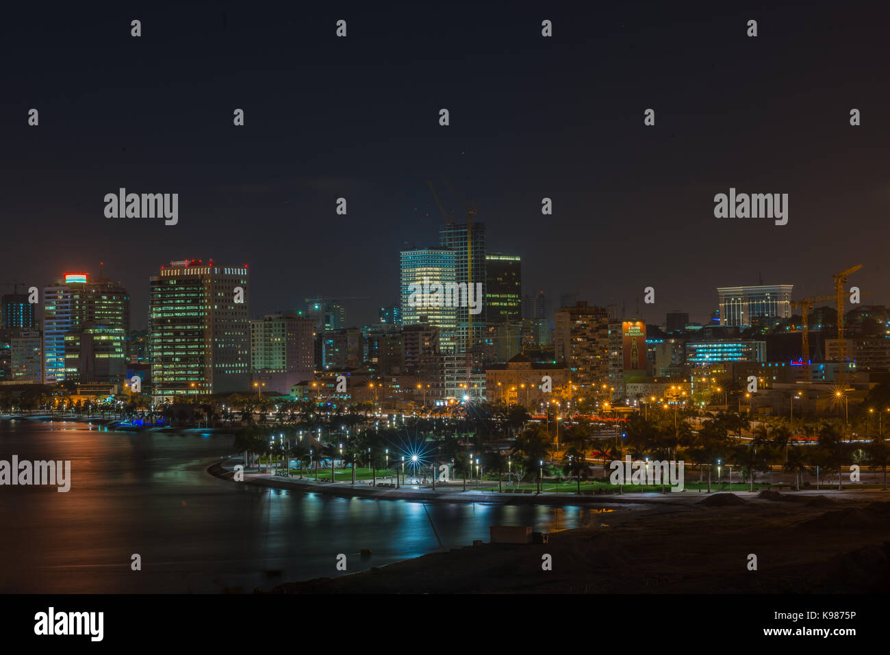 Luanda by Night Stock Photo - Alamy