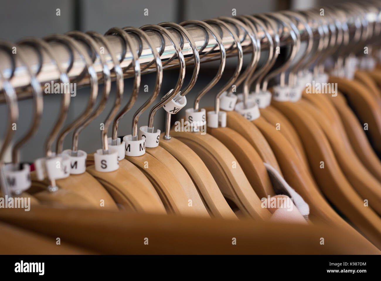 Stainless steel hangers hi-res stock photography and images - Alamy