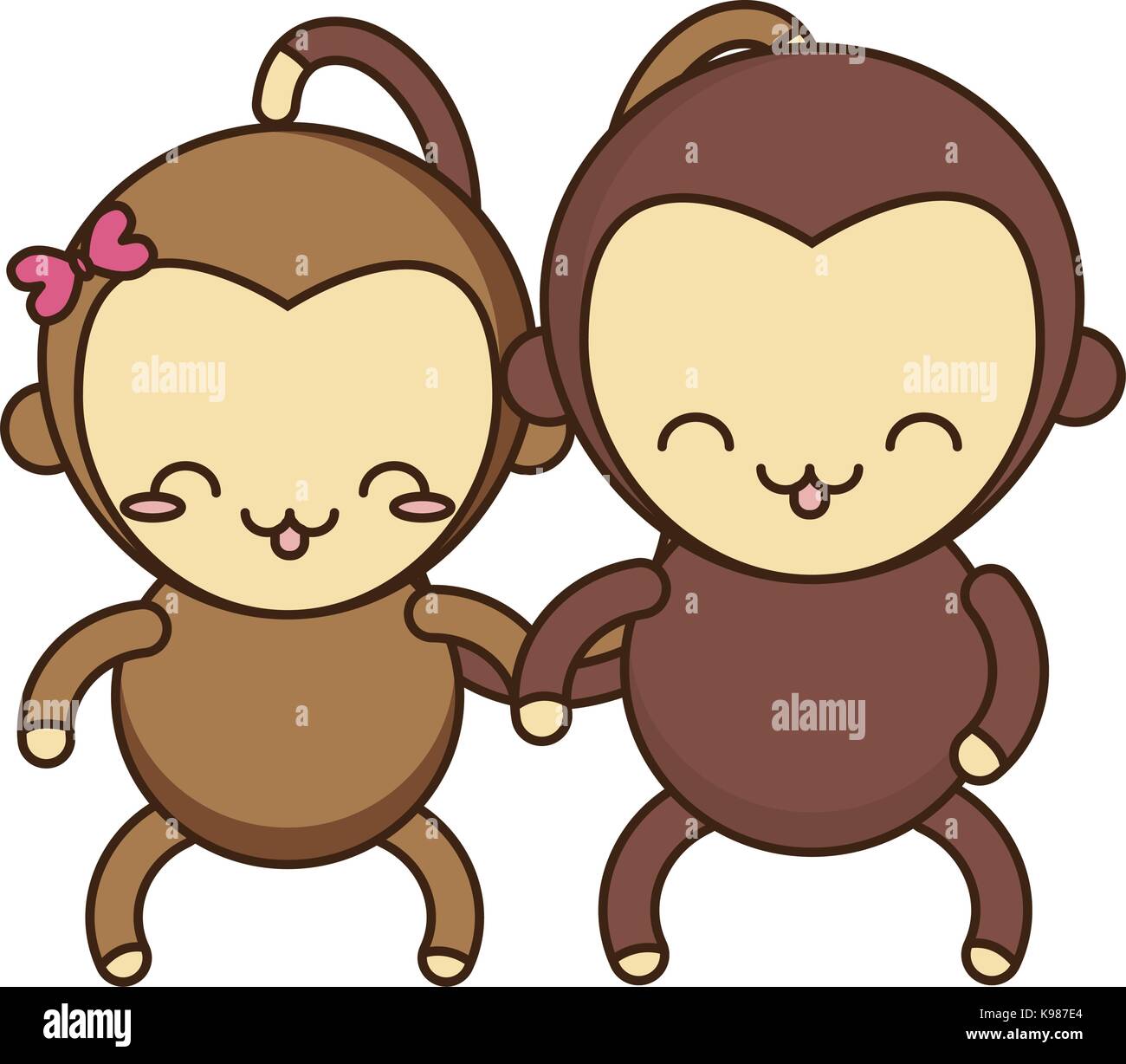 cute monkey icon Stock Vector Image & Art - Alamy