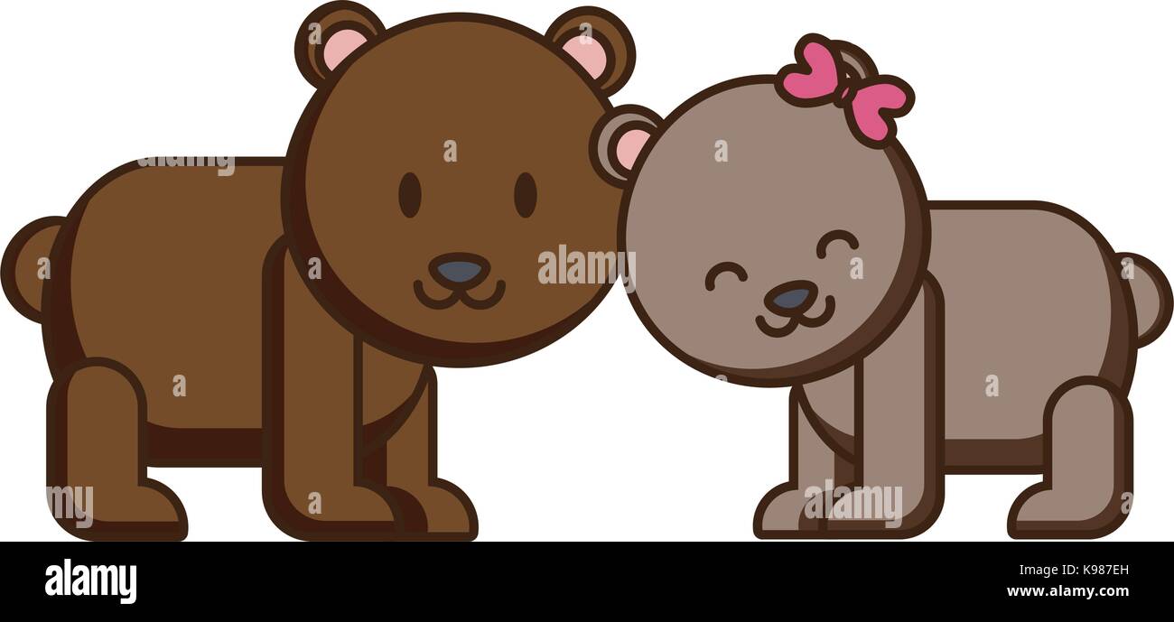 cute bears icon Stock Vector Image & Art - Alamy