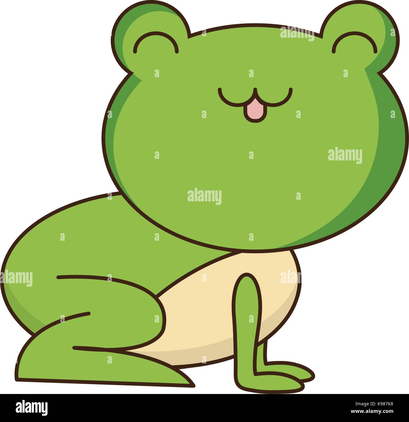 cute frog icon Stock Vector Image & Art - Alamy