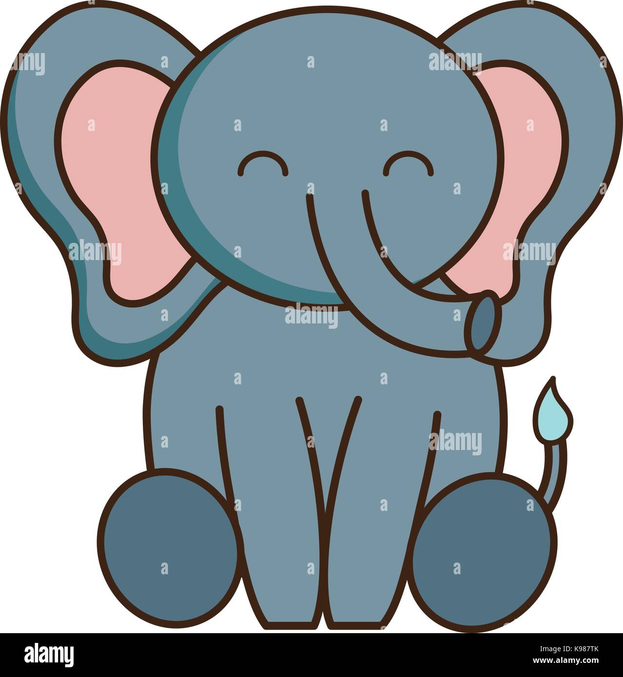 cute elephant icon Stock Vector Image & Art - Alamy