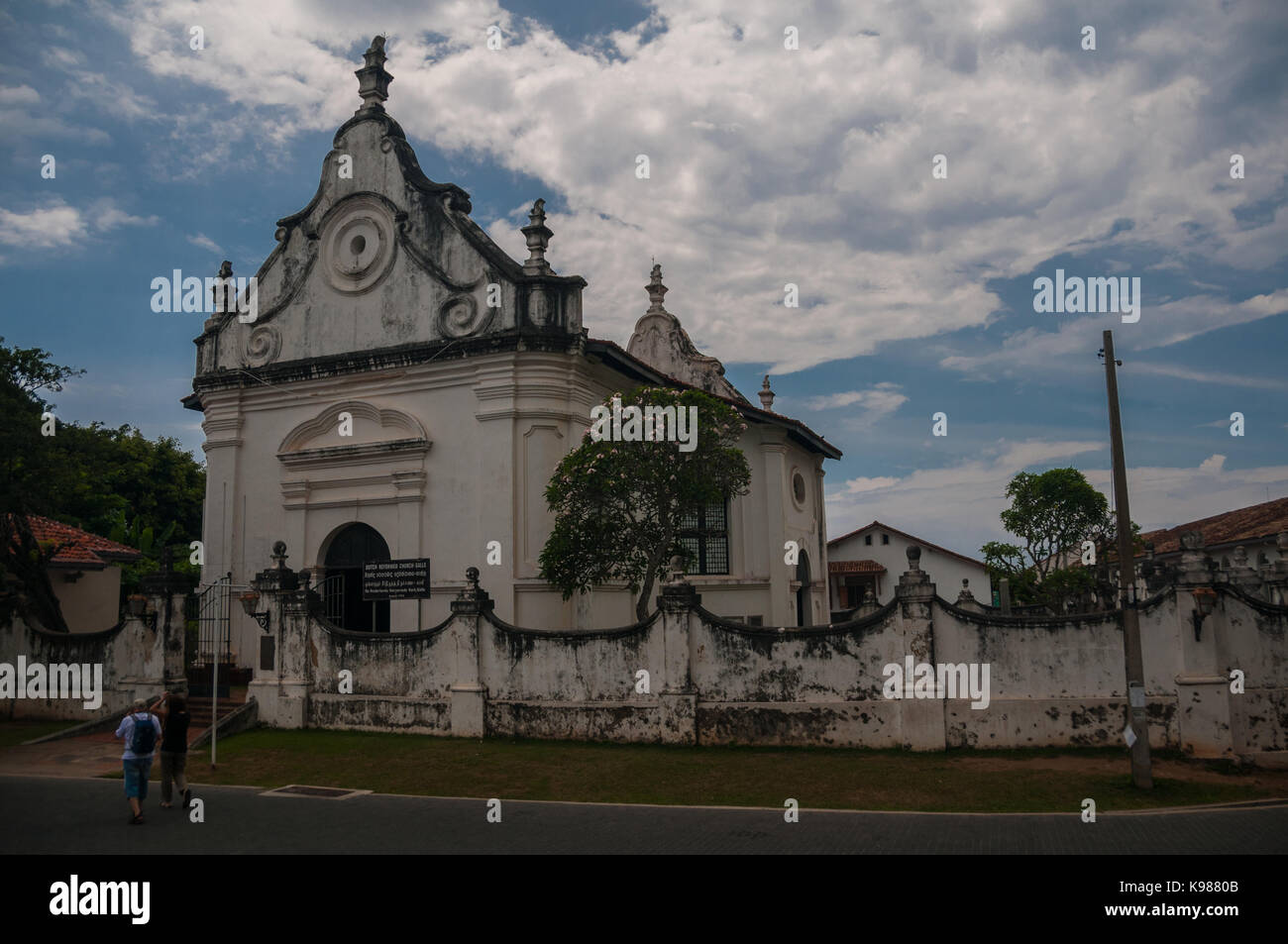 Dutch Reformed Church, Groote Kerk, inside Galle Fort, Sri Lanka Stock ...