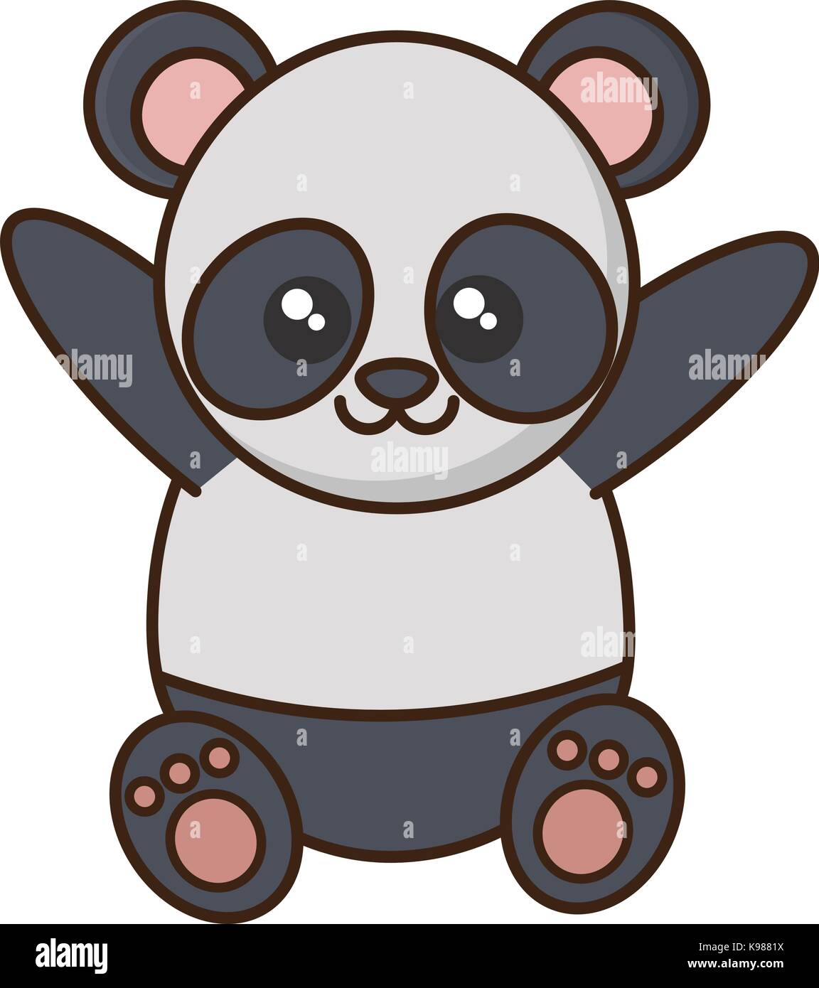 cute panda bear icon Stock Vector Image & Art - Alamy