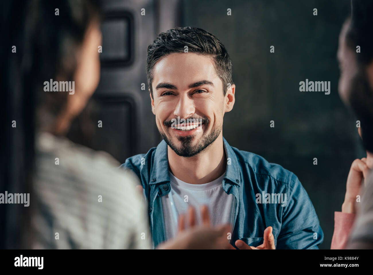 smiling handsome man Stock Photo - Alamy
