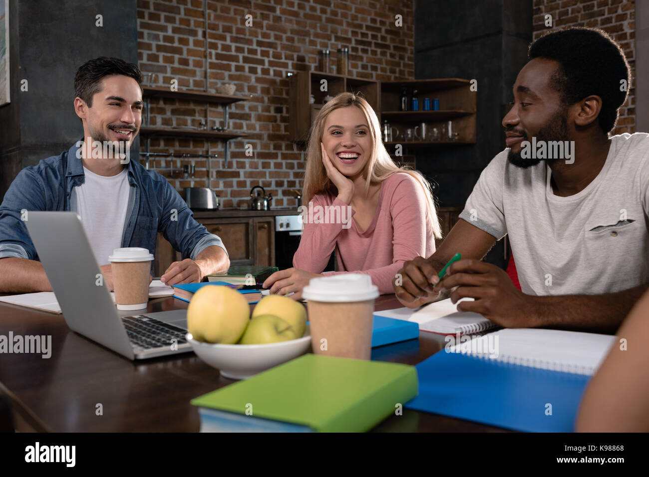 smiling multiethnic students Stock Photo - Alamy