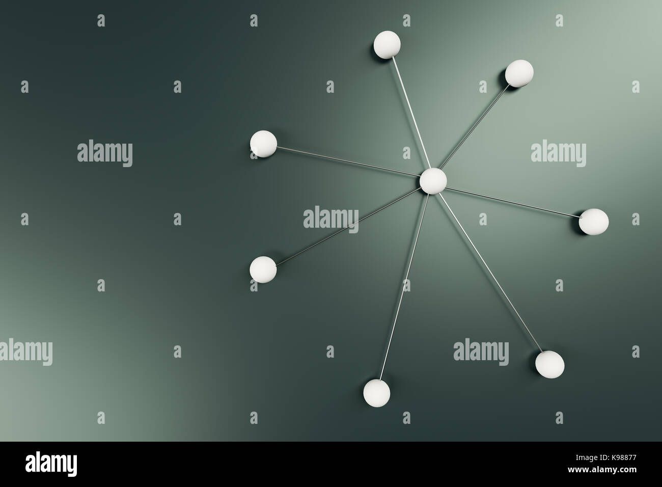 3d rendering of abstract sphere network Stock Photo - Alamy
