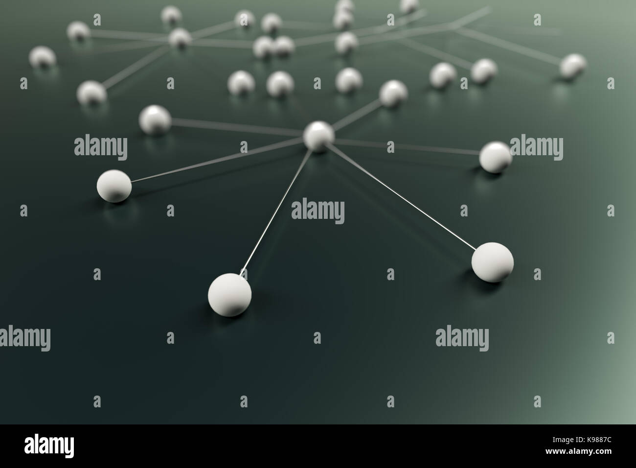 3d rendering of abstract sphere network Stock Photo - Alamy