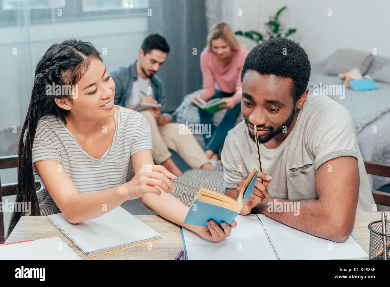 students studying at home Stock Photo - Alamy