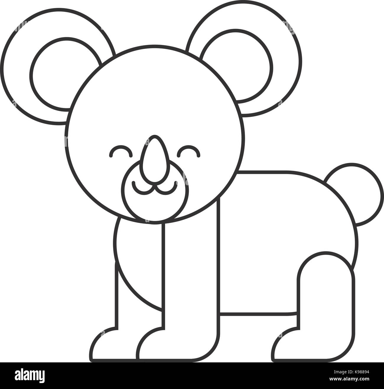 cute koala icon Stock Vector Image & Art - Alamy