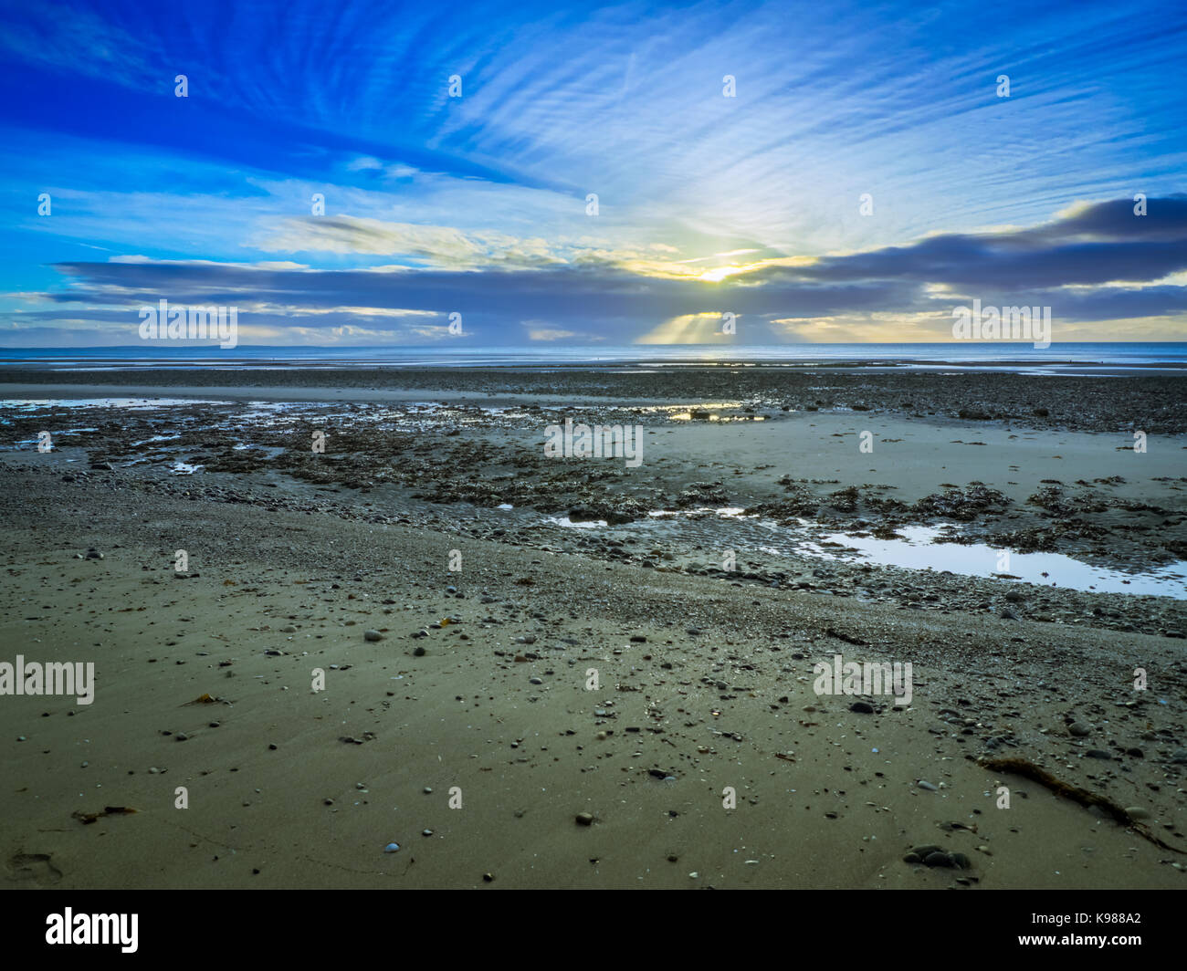 sunset beach,northern Ireland Stock Photo - Alamy
