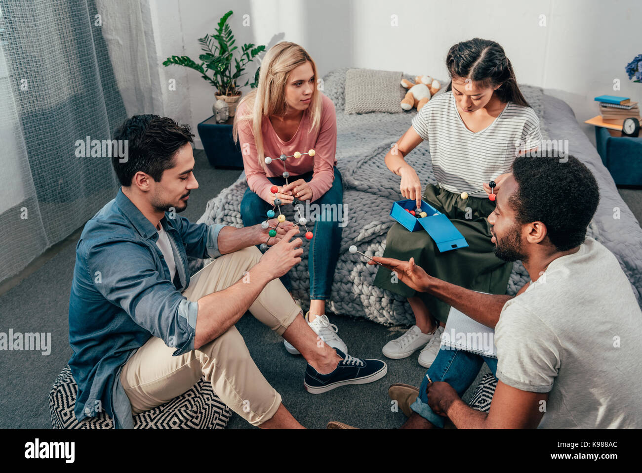students studying at home Stock Photo - Alamy