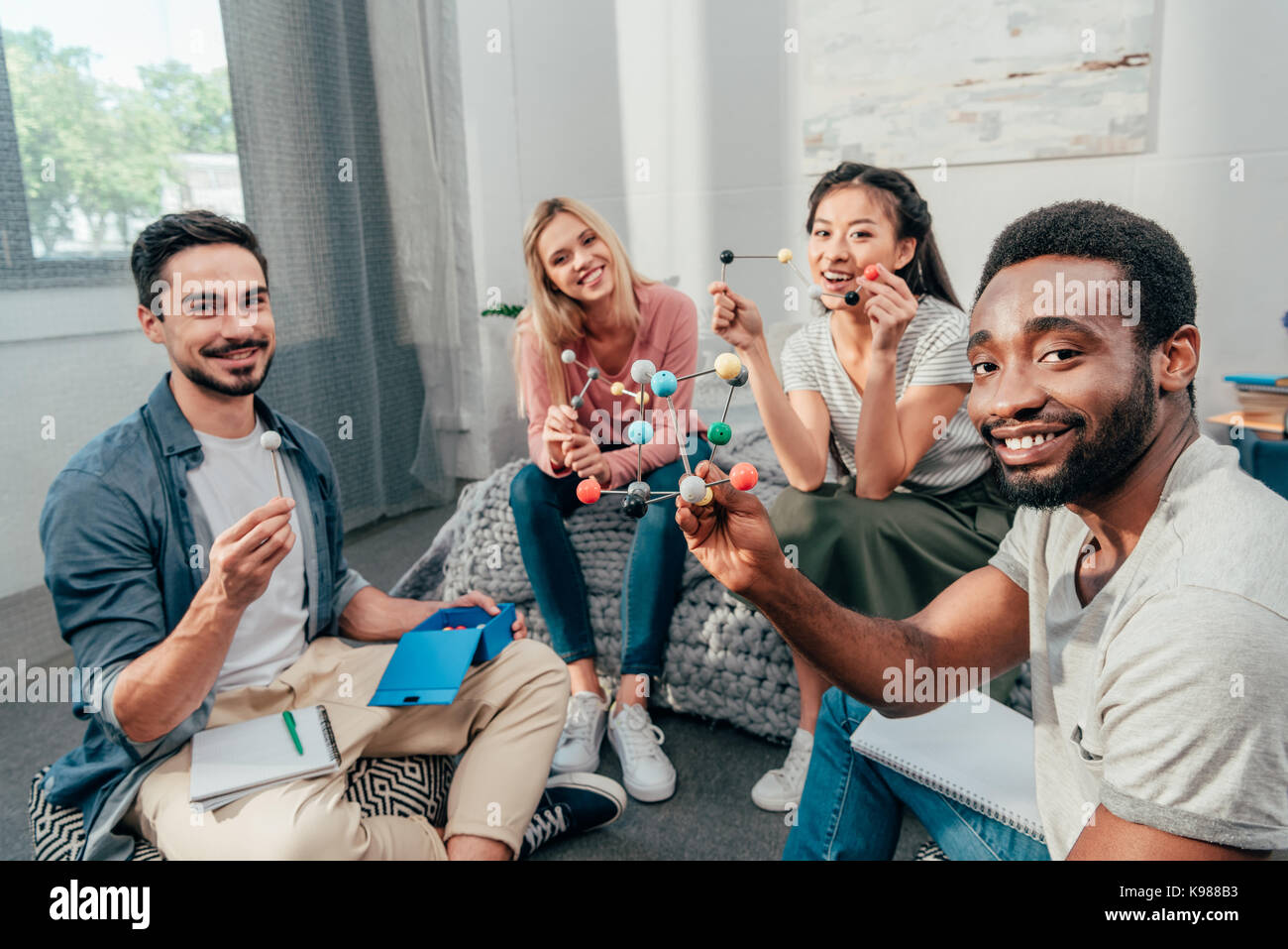 students studying at home Stock Photo - Alamy
