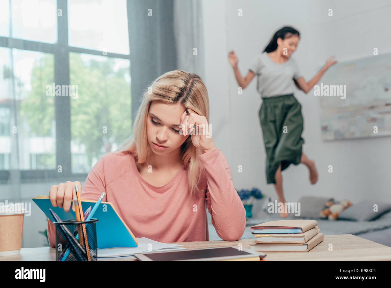 Homework joy hi-res stock photography and images - Alamy