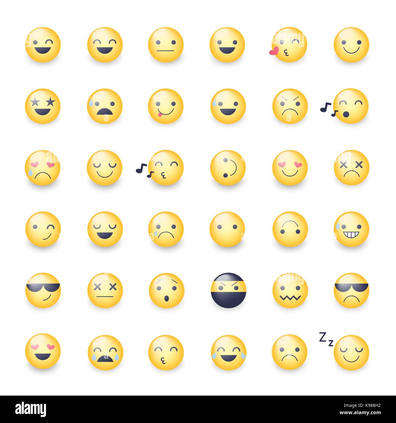 Smileys emoji happy face Stock Vector Images - Alamy