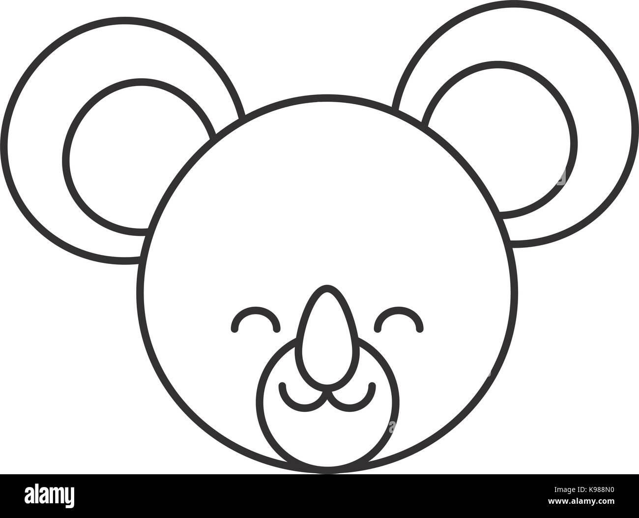 cute koala icon Stock Vector Image & Art - Alamy