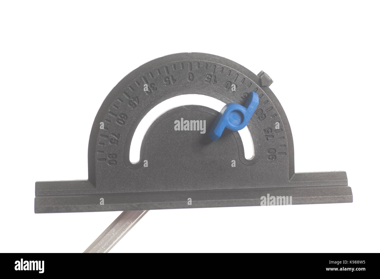 Black protractor isolated on white background Stock Photo - Alamy