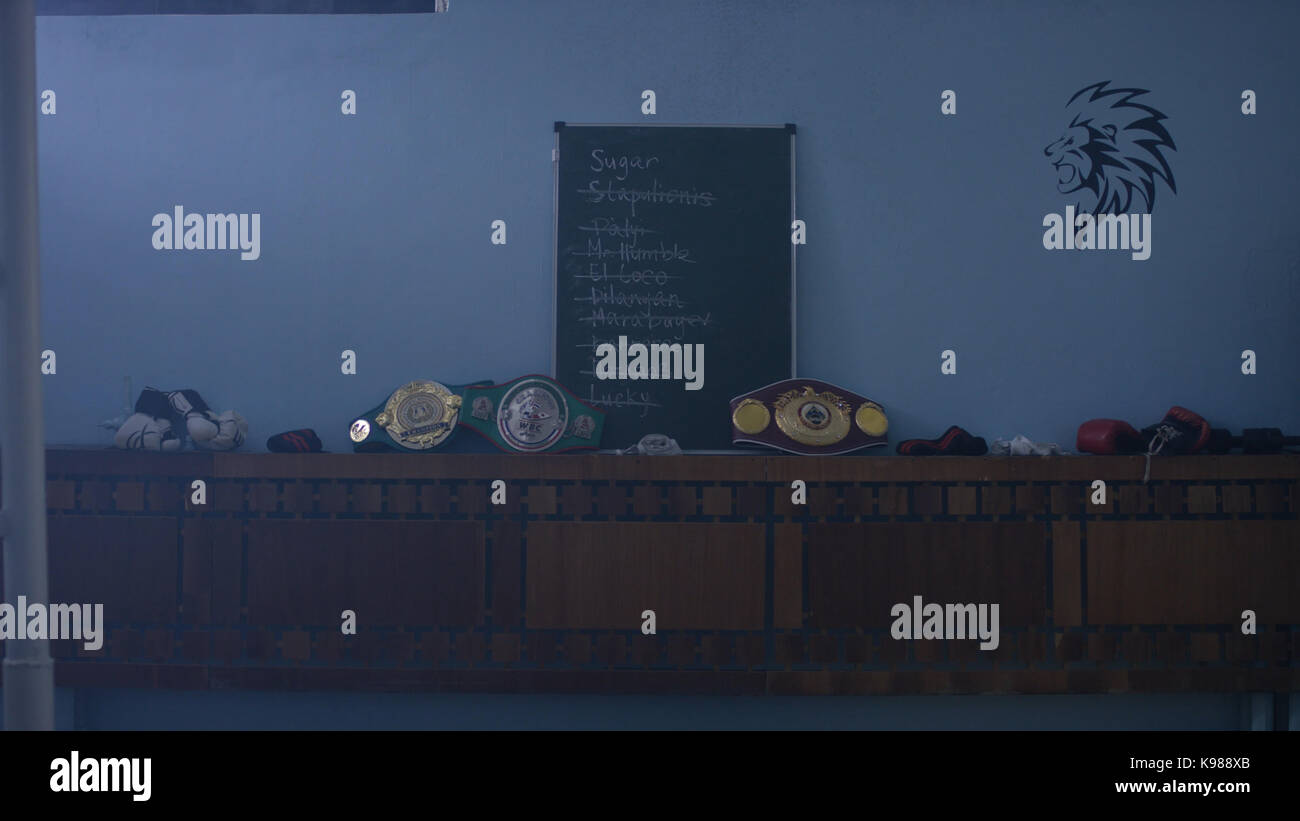In the gym the list of losers in the tournament Stock Photo - Alamy