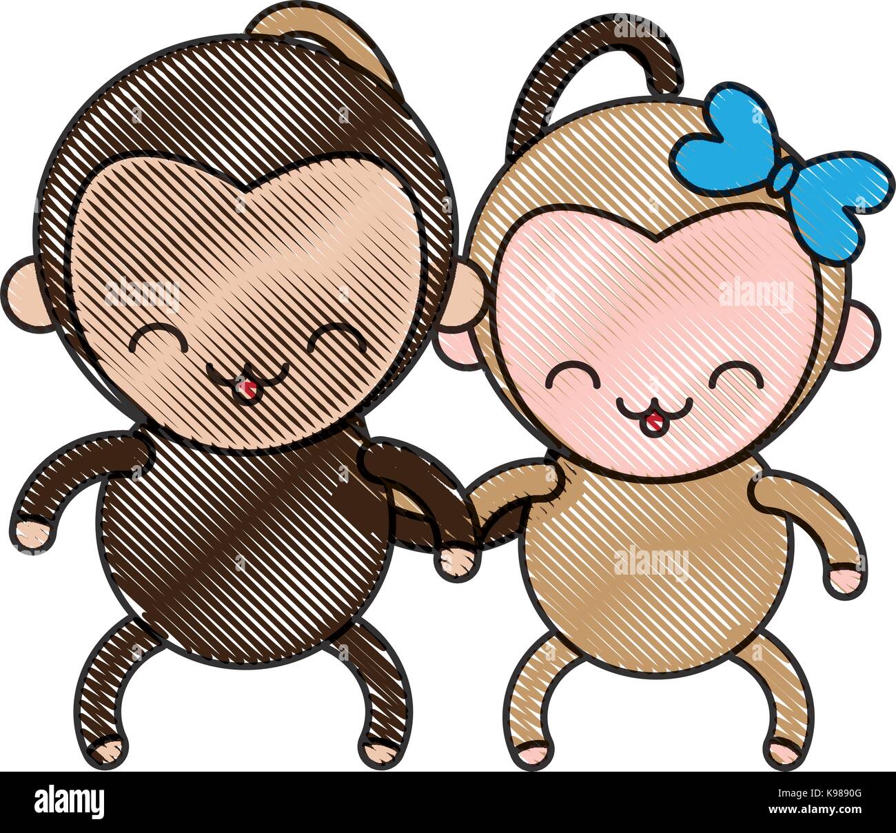cute monkey icon Stock Vector Image & Art - Alamy