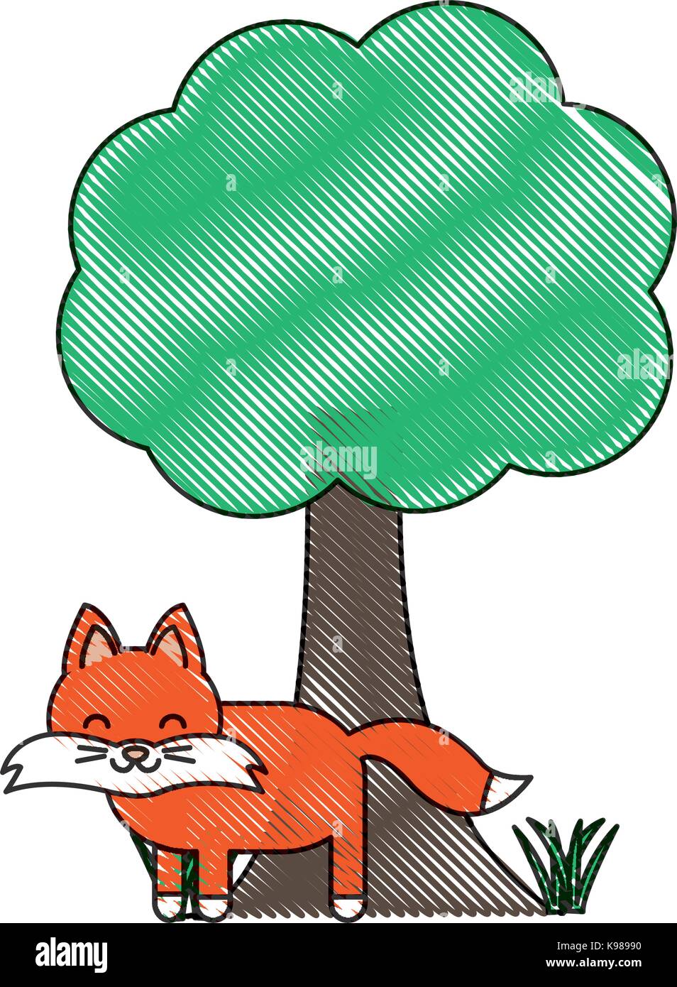 cute fox icon Stock Vector Image & Art - Alamy