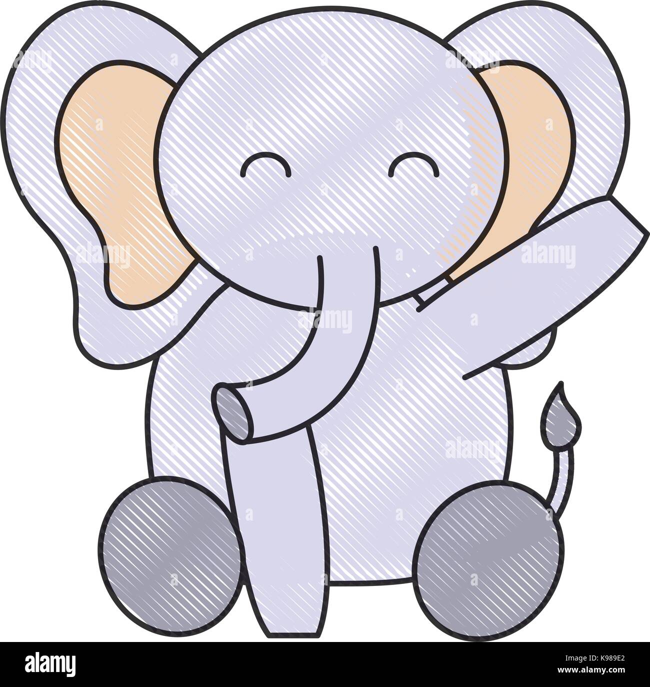 cute elephant icon Stock Vector Image & Art - Alamy