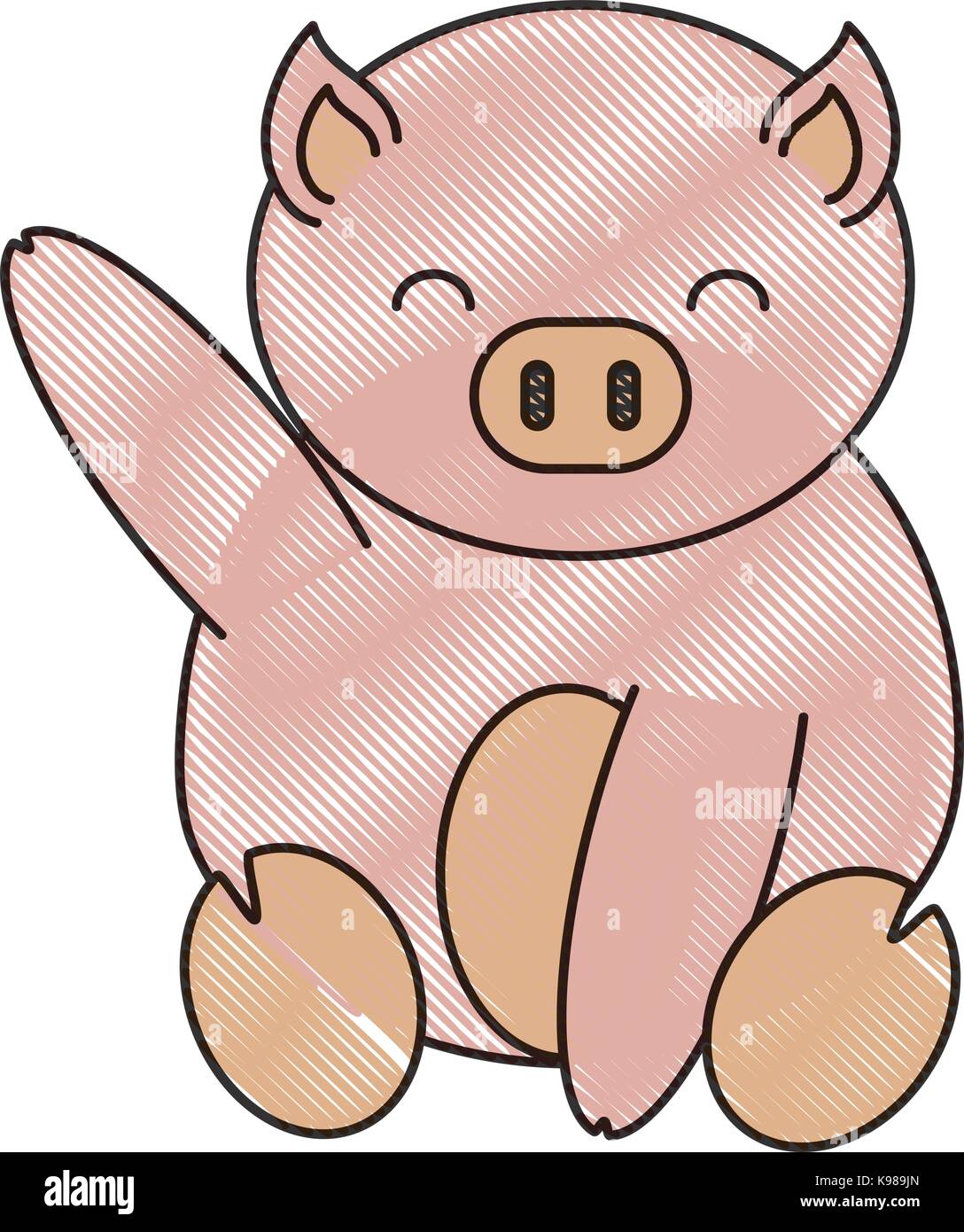 cute pig icon Stock Vector Image & Art - Alamy