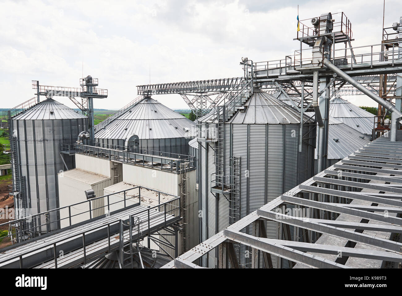 Agricultural Silo - Building Exterior, Storage and drying of grains ...