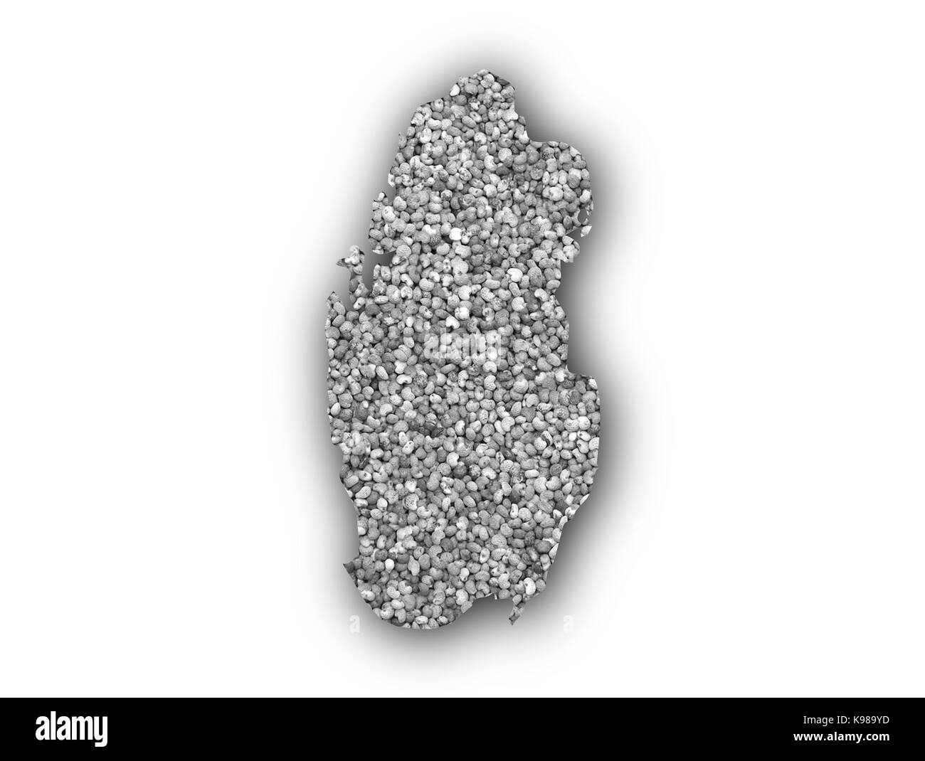 Map qatar isolated Black and White Stock Photos & Images - Alamy