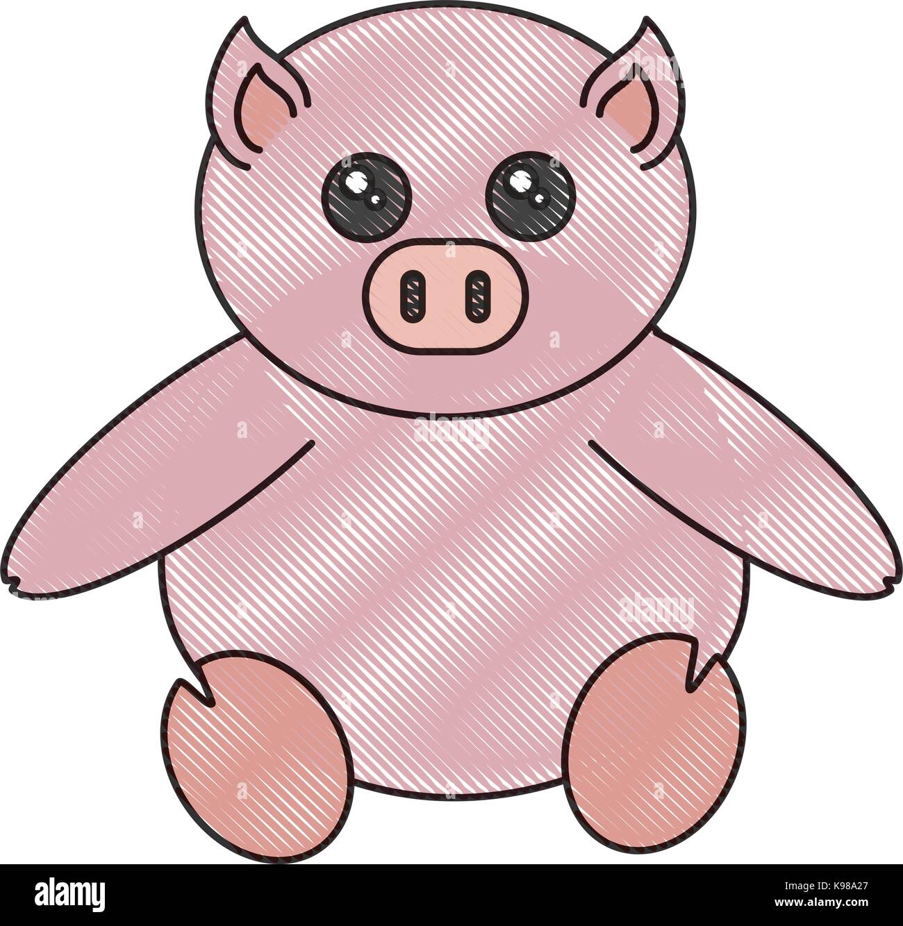 cute pig icon Stock Vector Image & Art - Alamy