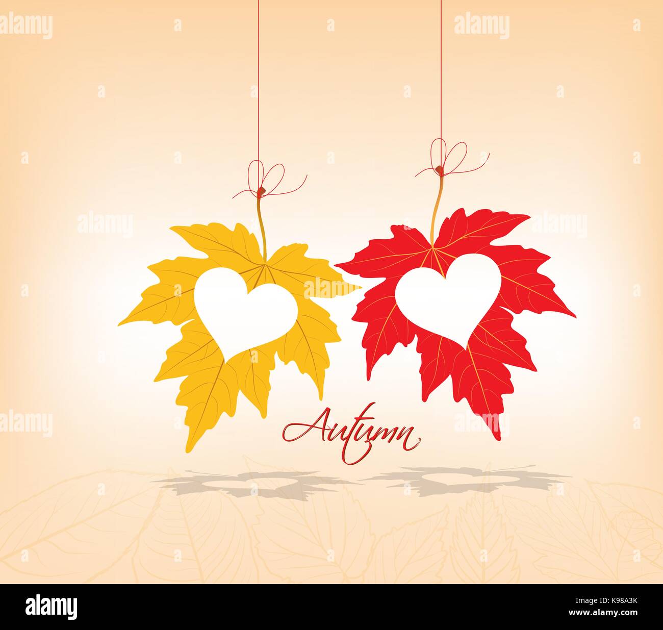 Feeling of autumn Stock Vector Images - Alamy