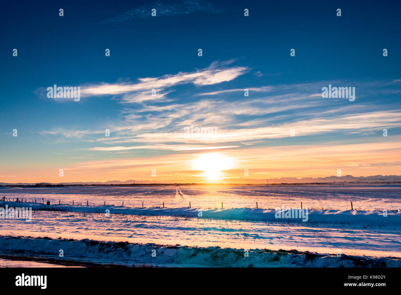 Canada alberta sunset light hi-res stock photography and images - Alamy