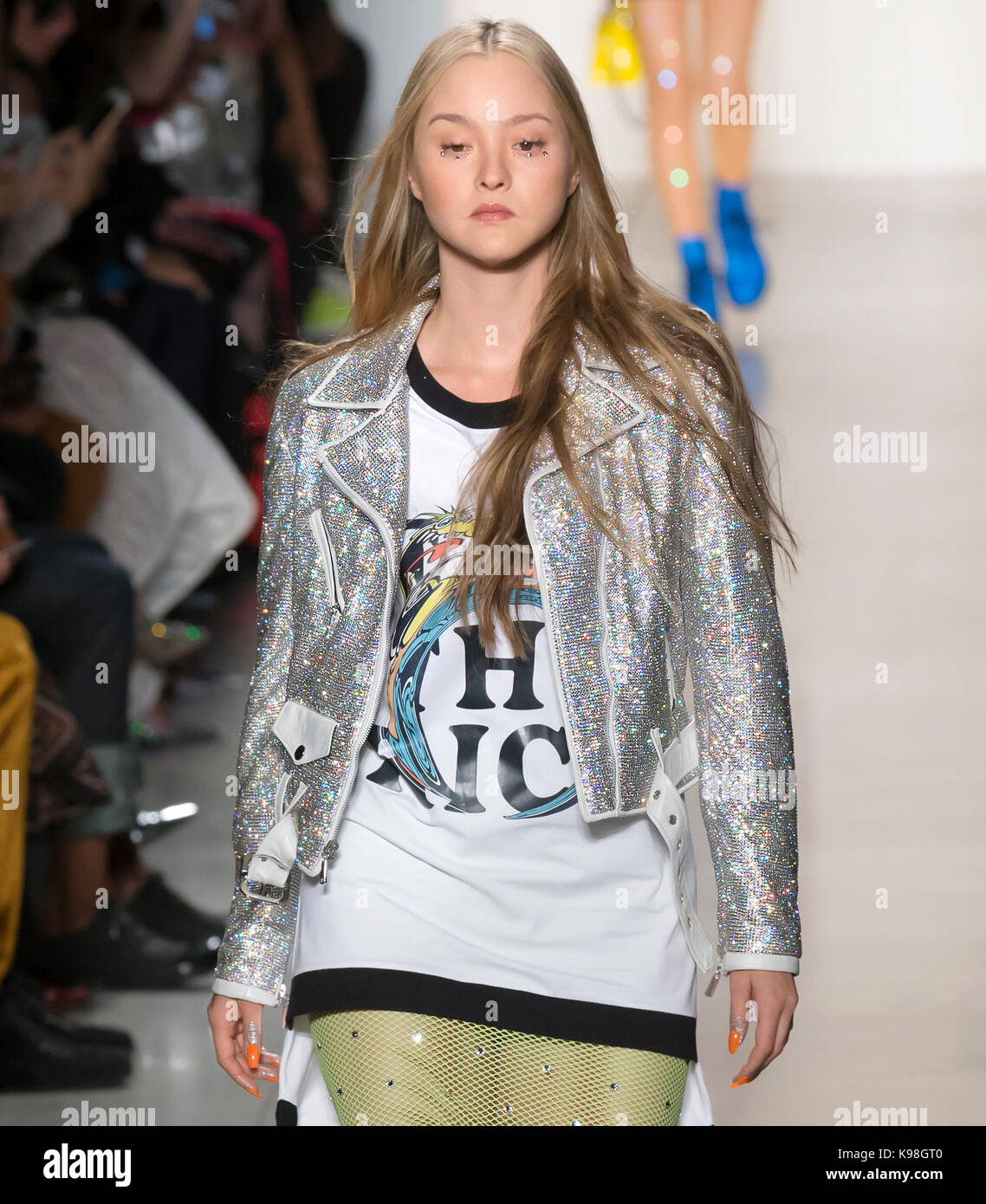 NEW YORK, NY - September 08, 2017: Devon Aoki walks the runway at the ...