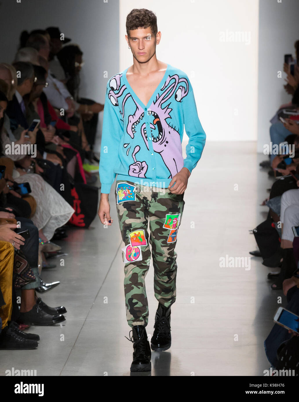 NEW YORK, NY - September 08, 2017: John Kolic walks the runway at the ...