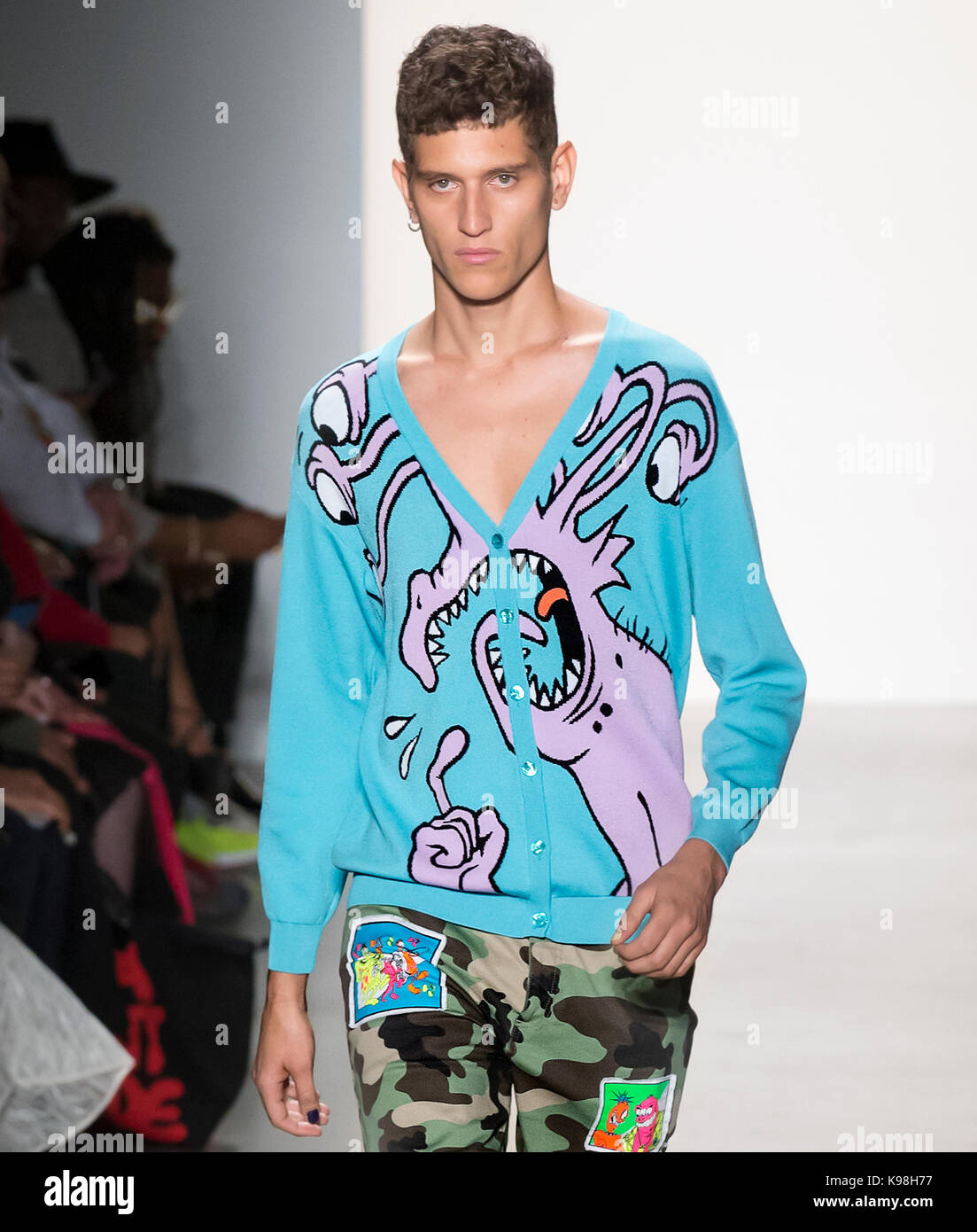 NEW YORK, NY - September 08, 2017: John Kolic walks the runway at the ...
