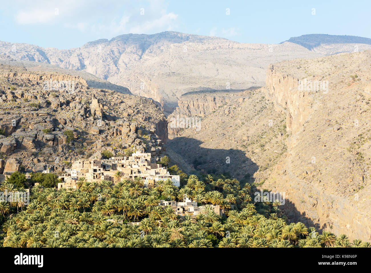 Old Village Misfah in the mountains of Sultanate Oman Stock Photo - Alamy