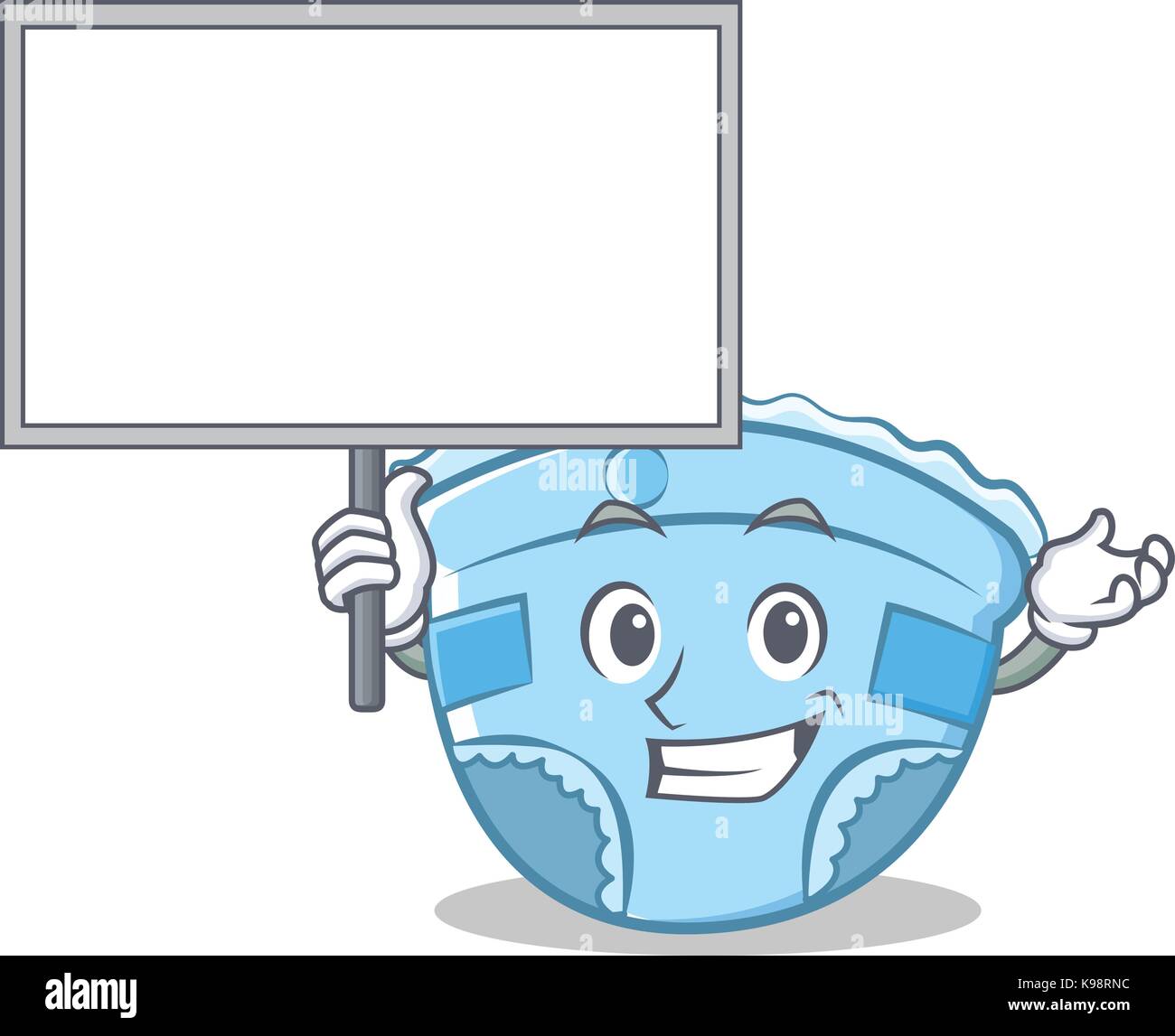 Bring board baby diaper character cartoon Stock Vector Image & Art - Alamy