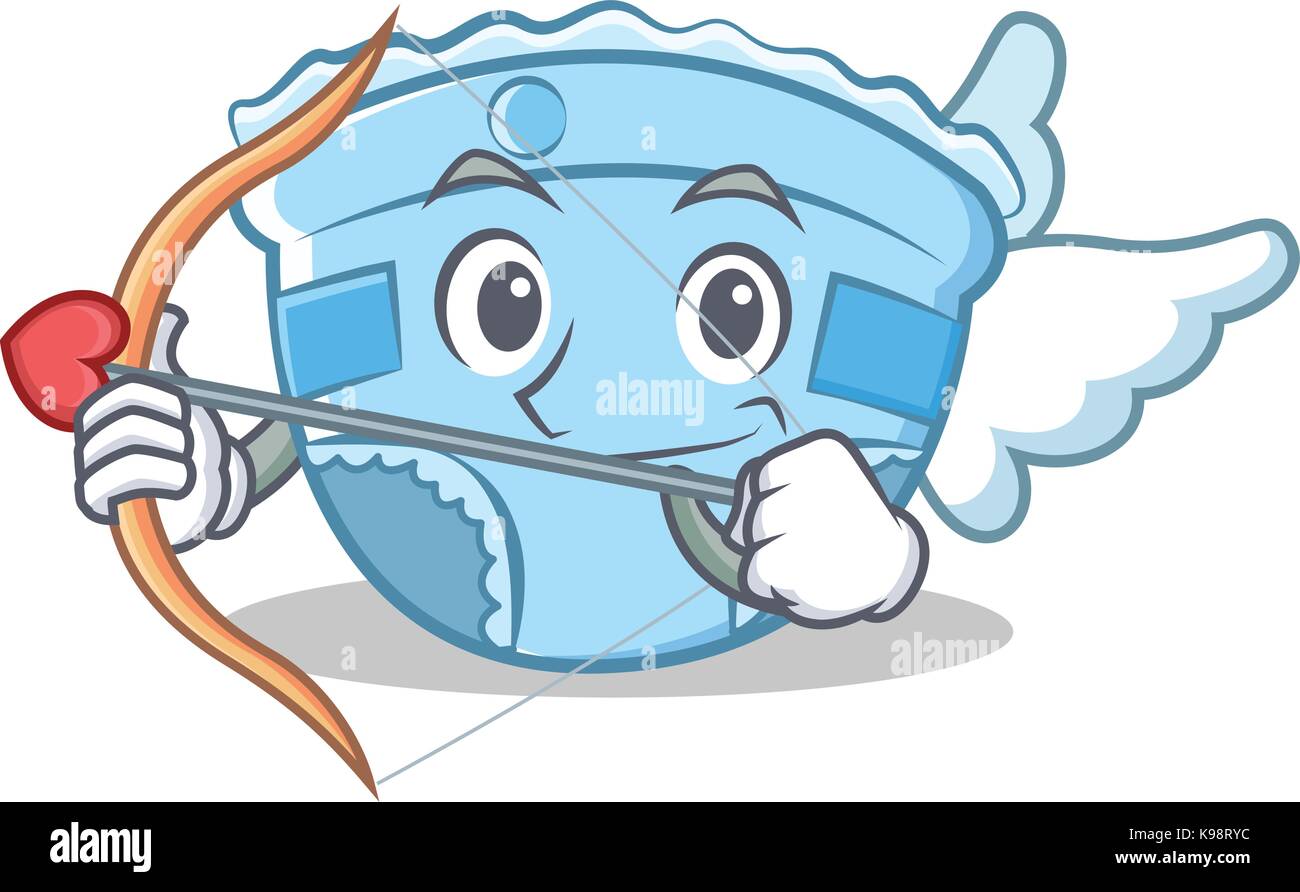 Cupid baby diaper character cartoon Stock Vector Image & Art - Alamy