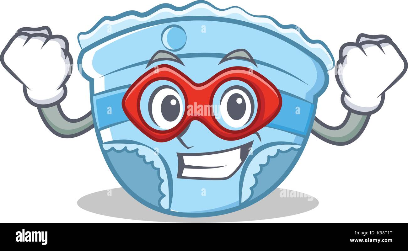 Super hero baby diaper character cartoon Stock Vector Image & Art - Alamy