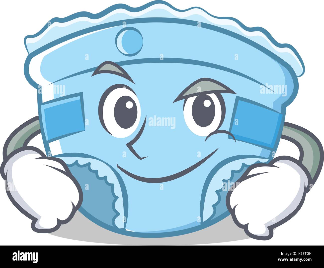 Smirking baby diaper character cartoon Stock Vector Image & Art - Alamy