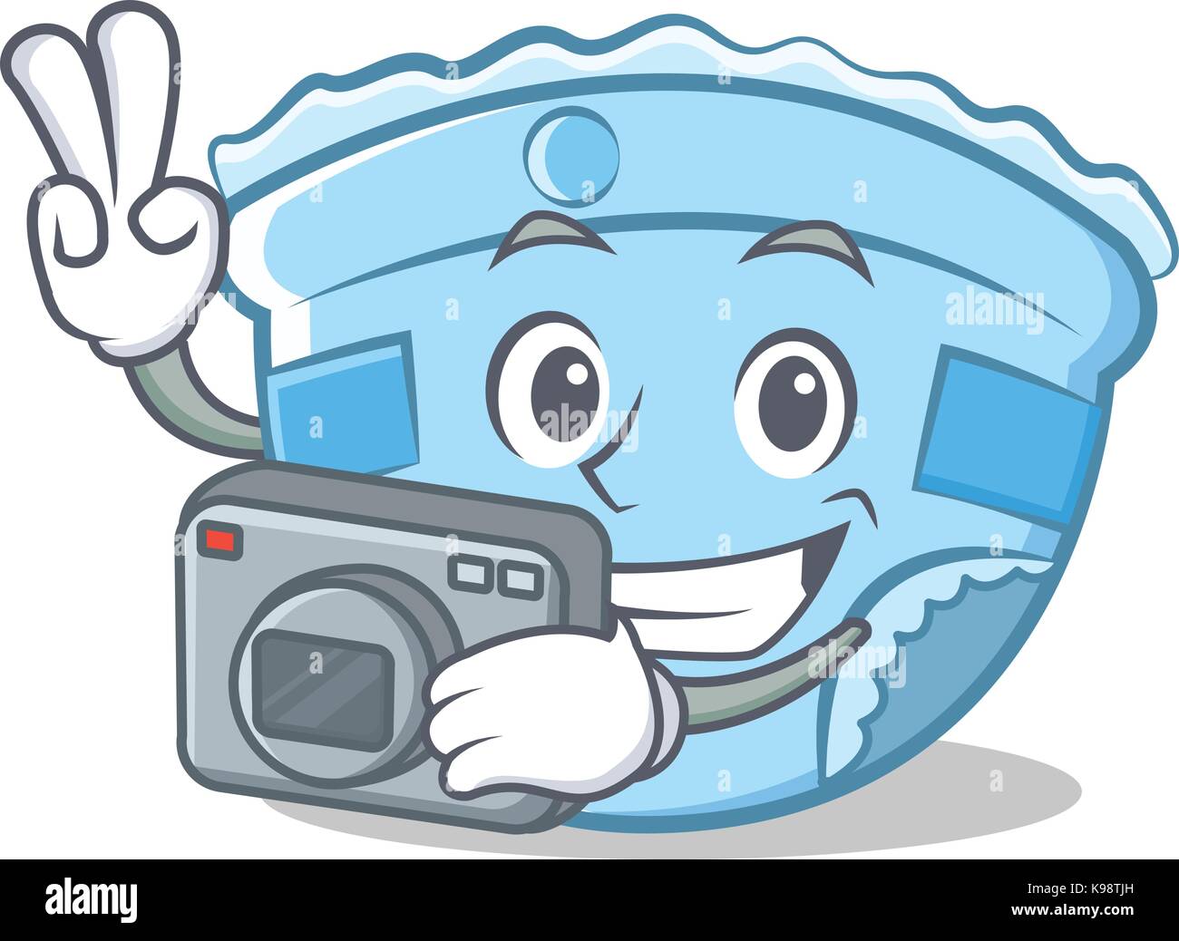 Photography baby diaper character cartoon Stock Vector Image & Art - Alamy