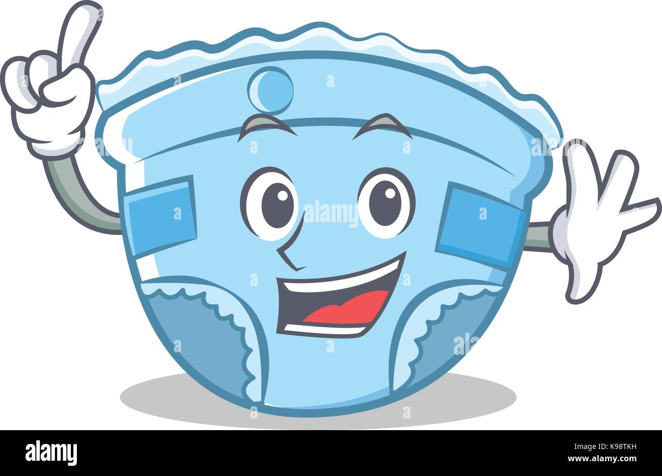 Finger baby diaper character cartoon Stock Vector Image & Art - Alamy