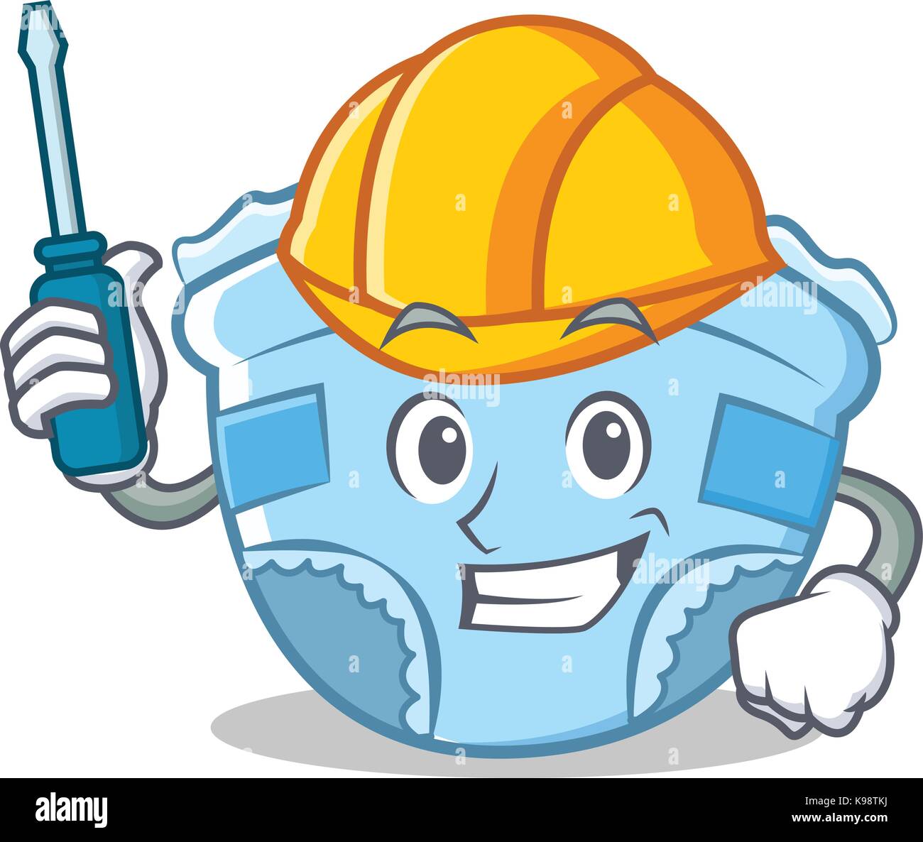 Automotive baby diaper character cartoon Stock Vector Image & Art - Alamy