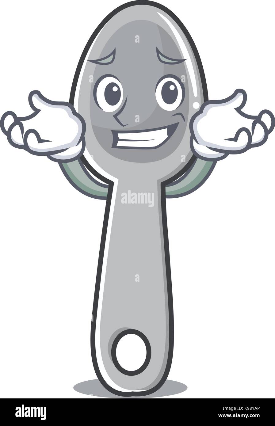 Grinning spoon character cartoon style Stock Vector Image & Art - Alamy