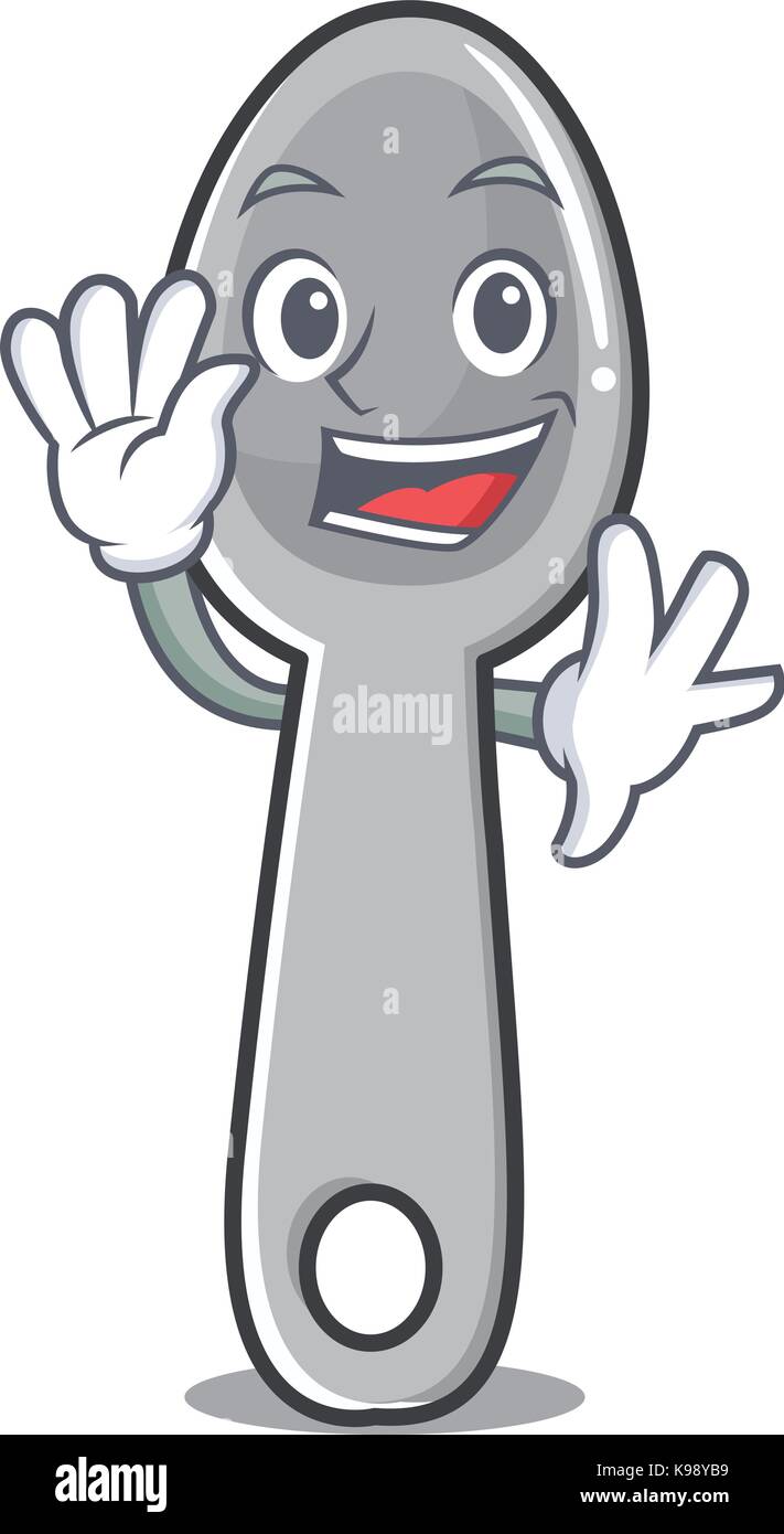 Waving spoon character cartoon style Stock Vector Image & Art - Alamy