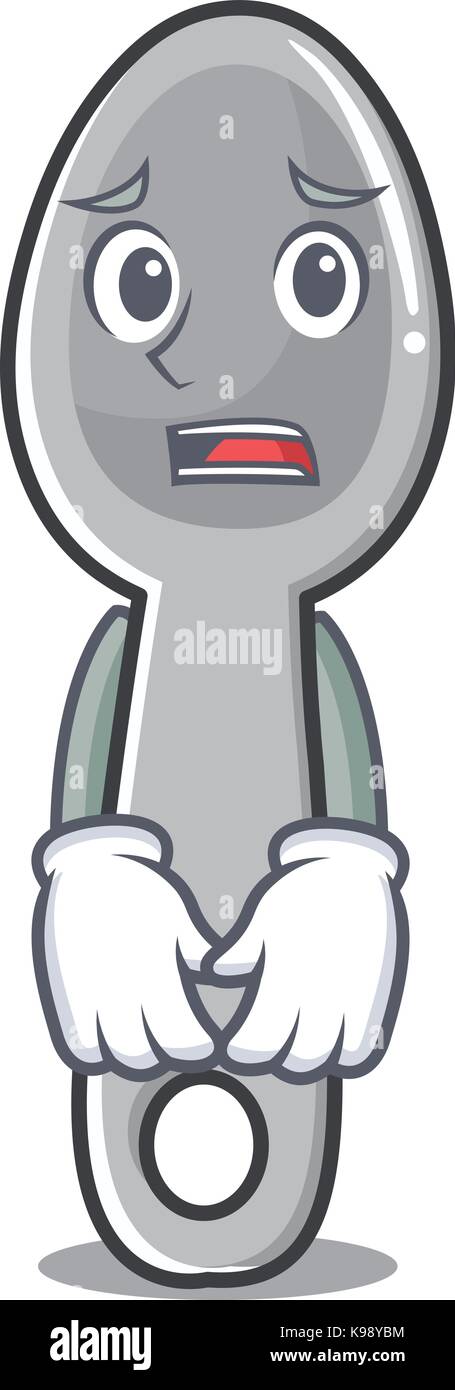 Afraid spoon character cartoon style Stock Vector Image & Art - Alamy
