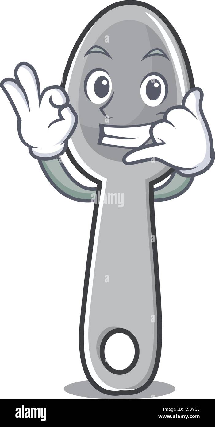 Calling spoon character cartoon style Stock Vector Image & Art - Alamy